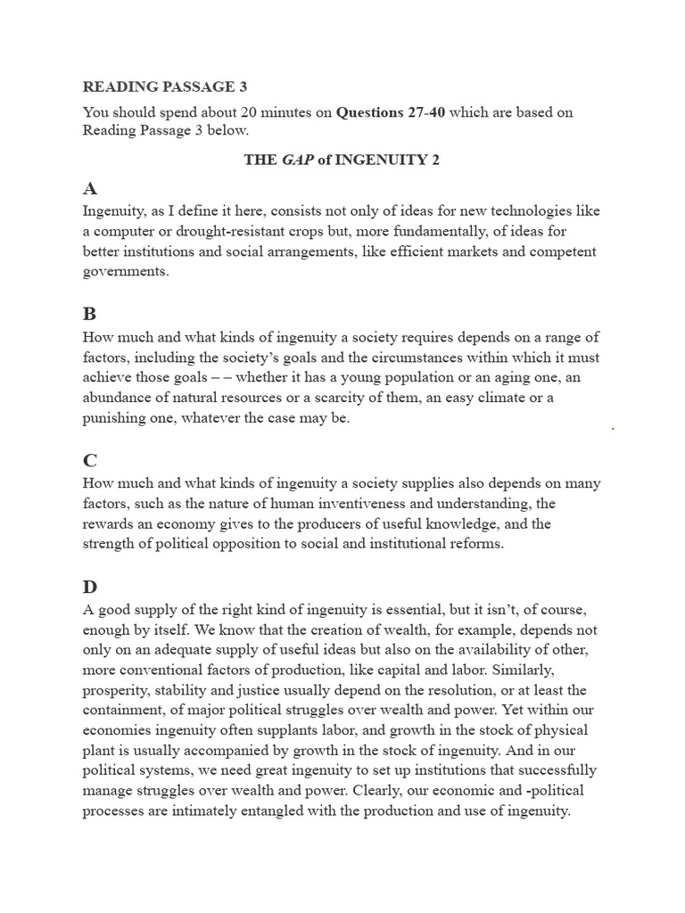 Passage | PDF | Creativity | Science