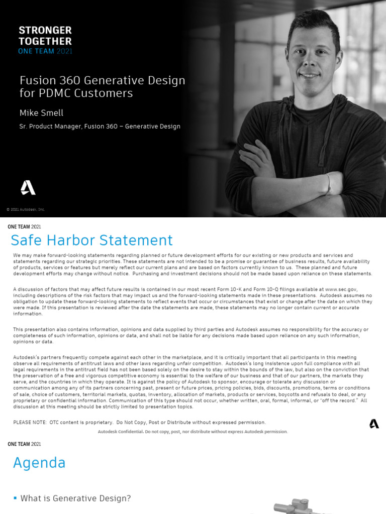 DM702-Fusion360GenerativeDesignForPDMC Adotc21 | PDF | Business