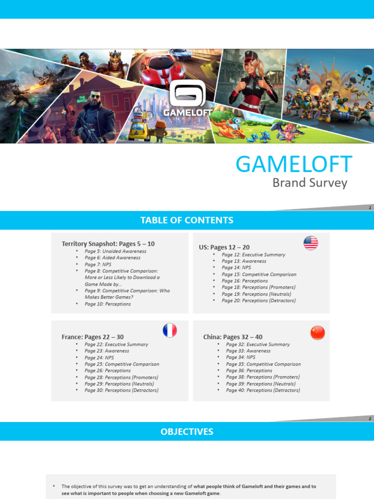 Gameloft Brand Study - 09.22.2017 | PDF