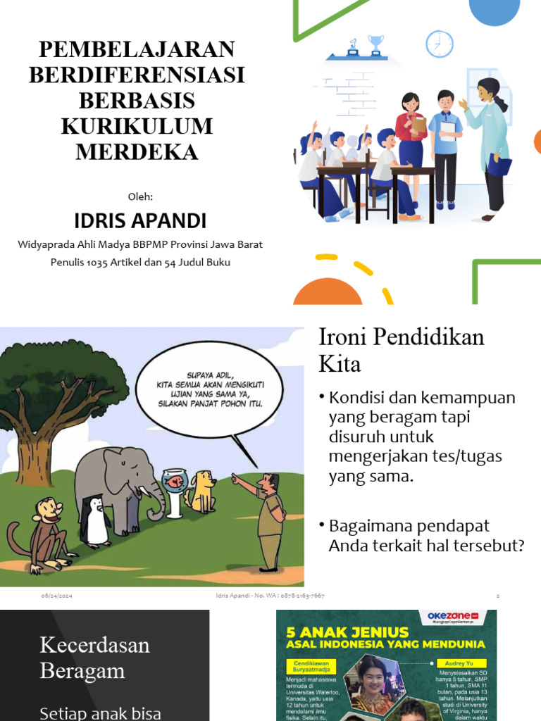 Pembelajaran Berdiferensiasi Berbasis Kurikulum Merdeka | PDF