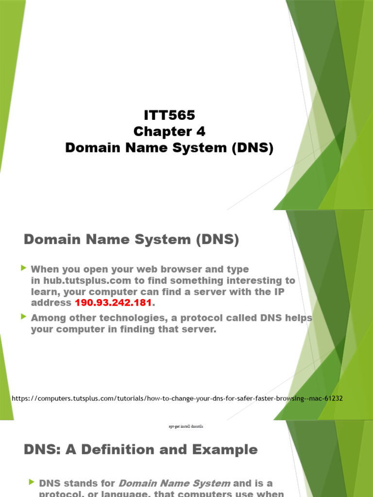 w4-ITT565-Lecture4-UFUTURE DNS | PDF | Domain Name System | Domain Name