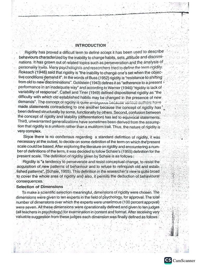 Manual (Dimensions of Rigidity Scale) 2 | PDF