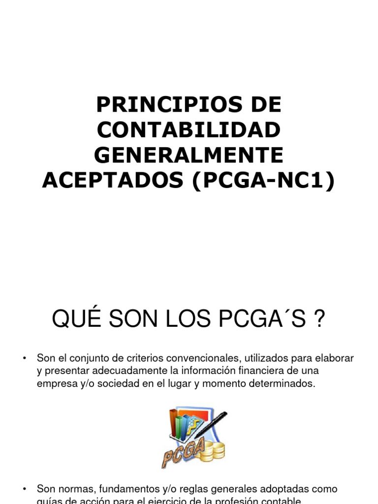 Fundamentos de los PCGA | PDF | Contabilidad | Estado financiero