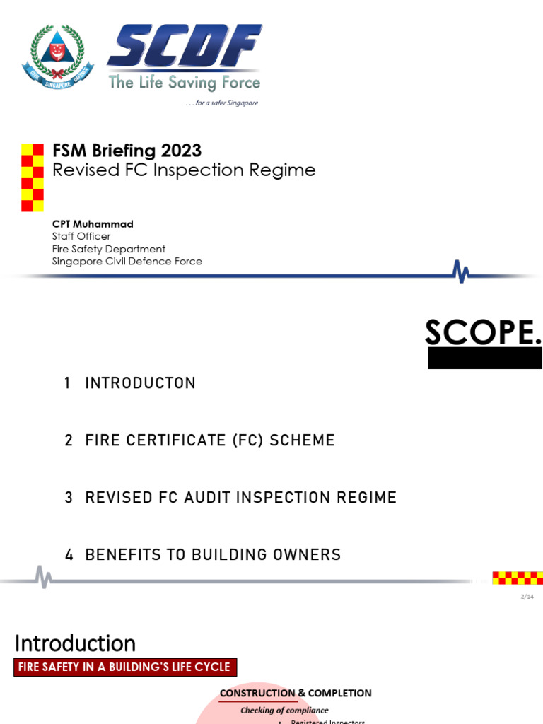 Revised Fc Inspection Regime | PDF | Fire Sprinkler System | Fire Safety