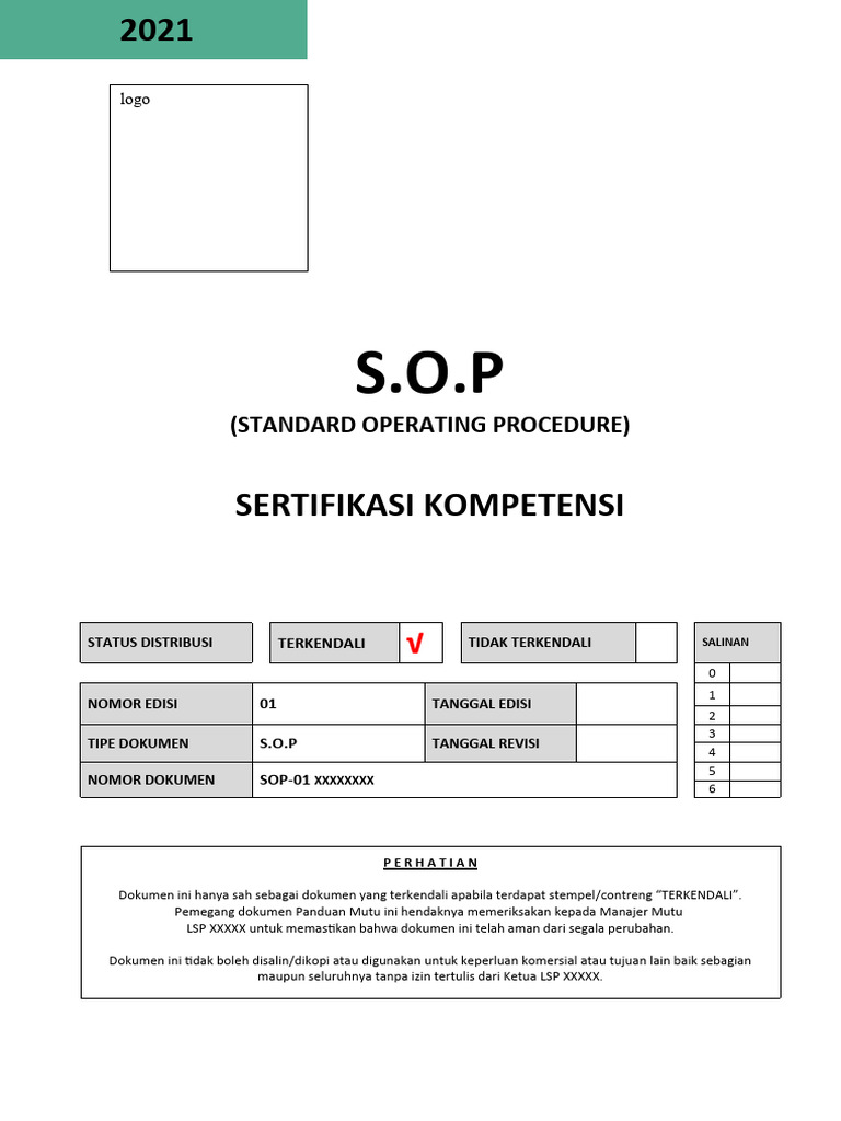 SOP - 01 Sertifikasi Kompetensi | PDF