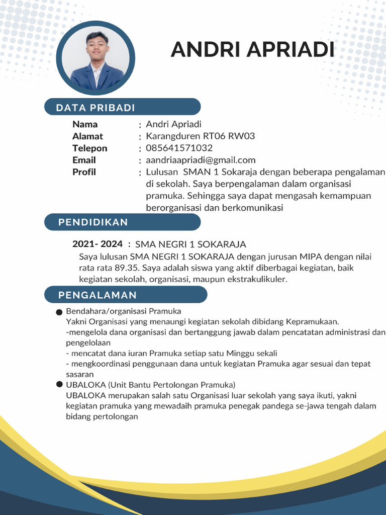 Andri Apriadi (CV) - 20240520 - 203558 - 0000 | PDF