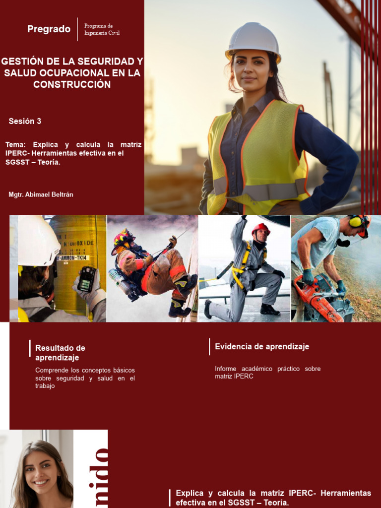 Material Complementario - Sesión 03 - 2024 | PDF | Seguridad y salud ocupacional | Riesgo