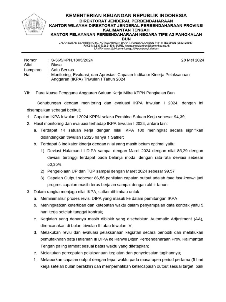 S-365-KPN.1803-2024-Monitoring, Evaluasi, Dan Apresiasi Capaian Indikator Kinerja Pelaksanaan ...