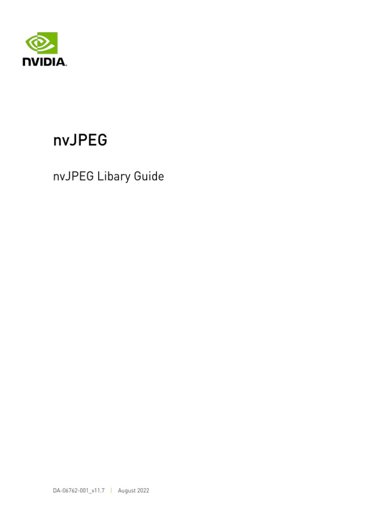 NV JPEG | PDF | Pointer (Computer Programming) | Data Compression