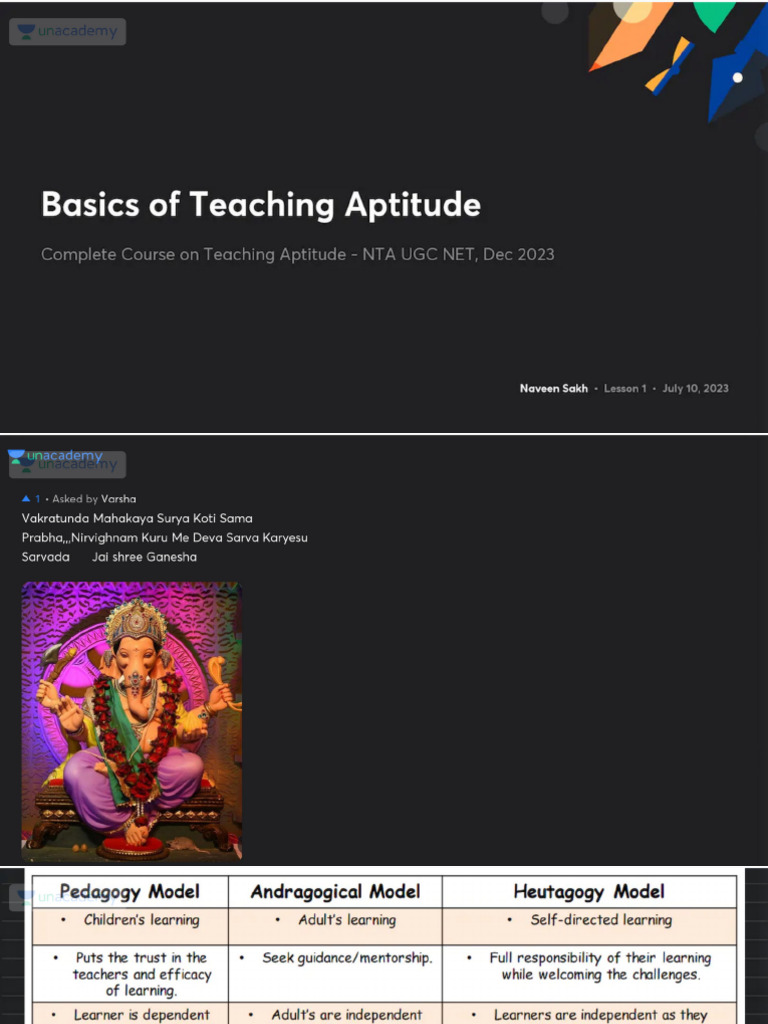 Basics of Teaching Aptitude | PDF