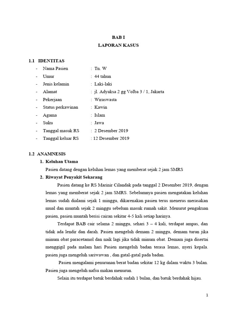 Laporan Kasus HIV/AIDS Stadium III | PDF