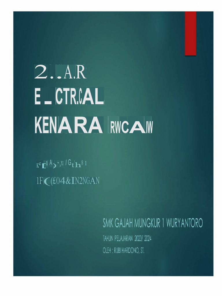 Modul Ajar - FASE F KELAS XI TKR - KELISTRKAN | PDF