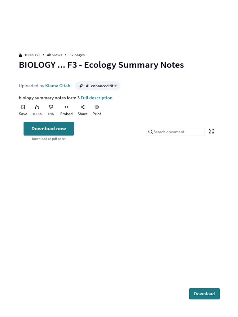 BIOLOGY... F3 EcologySummaryNotesDownloadFreePDFFoodWebPredation ...