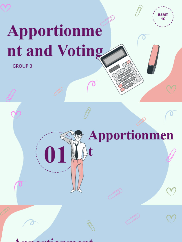 Group 3 MMW | PDF | Elections | Apportionment (Politics)
