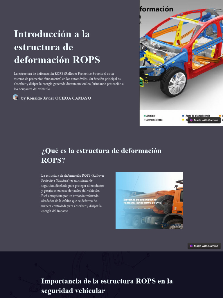 Introduccion A La Estructura de Deformacion ROPS | PDF | Acero | Aluminio
