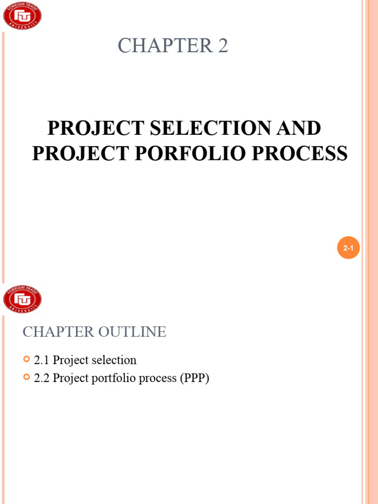 Chapter 2 - Project Selection and Project Portfolio Process | PDF | Net ...