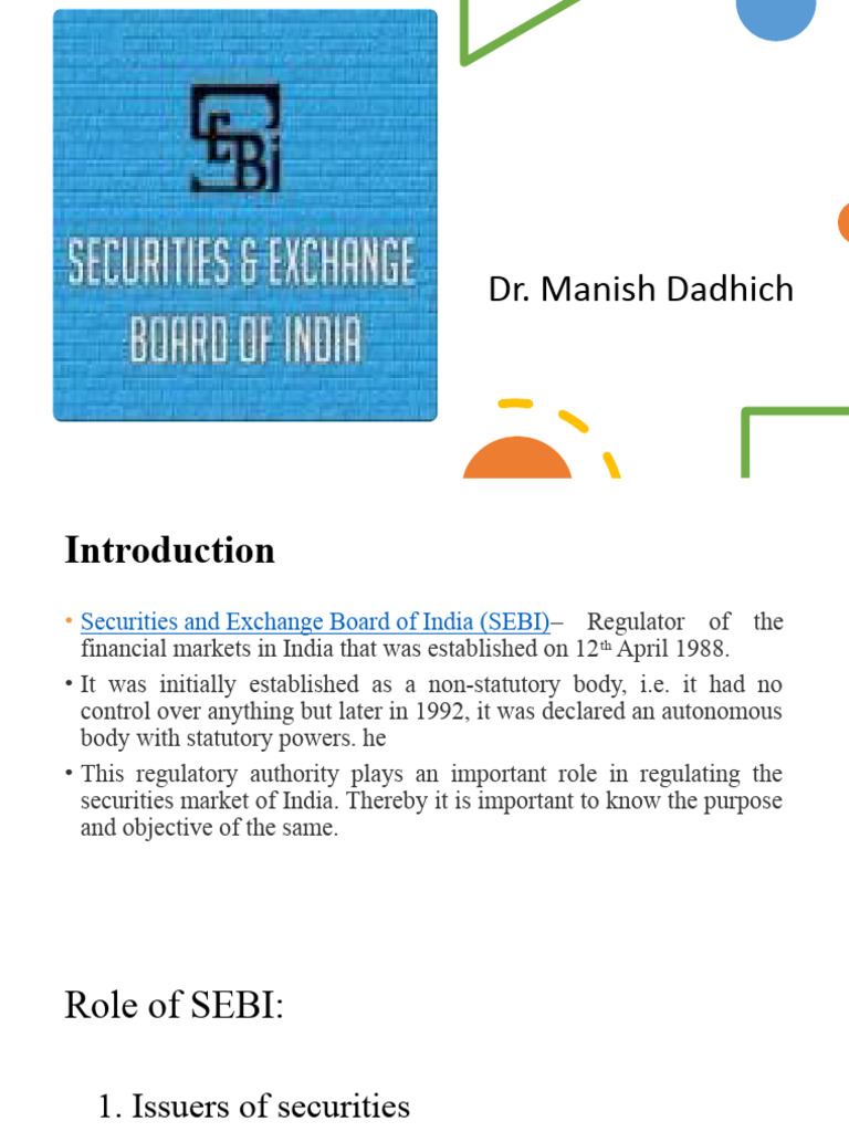 Sebi 1992 | PDF | Securities (Finance) | Stocks