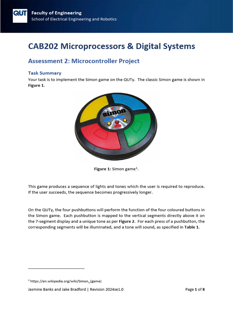 CAB202 Assessment2 2024se1 Rev0 | PDF | Computing | Computer Architecture