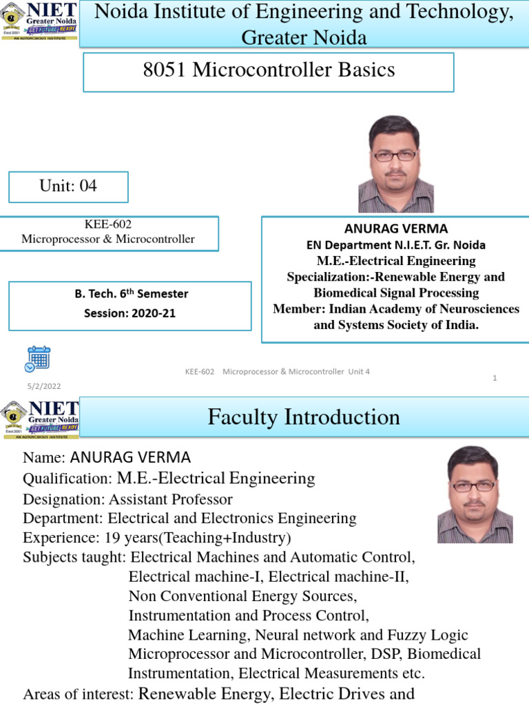 Unit4 KEE602 | PDF | Microcontroller | Central Processing Unit