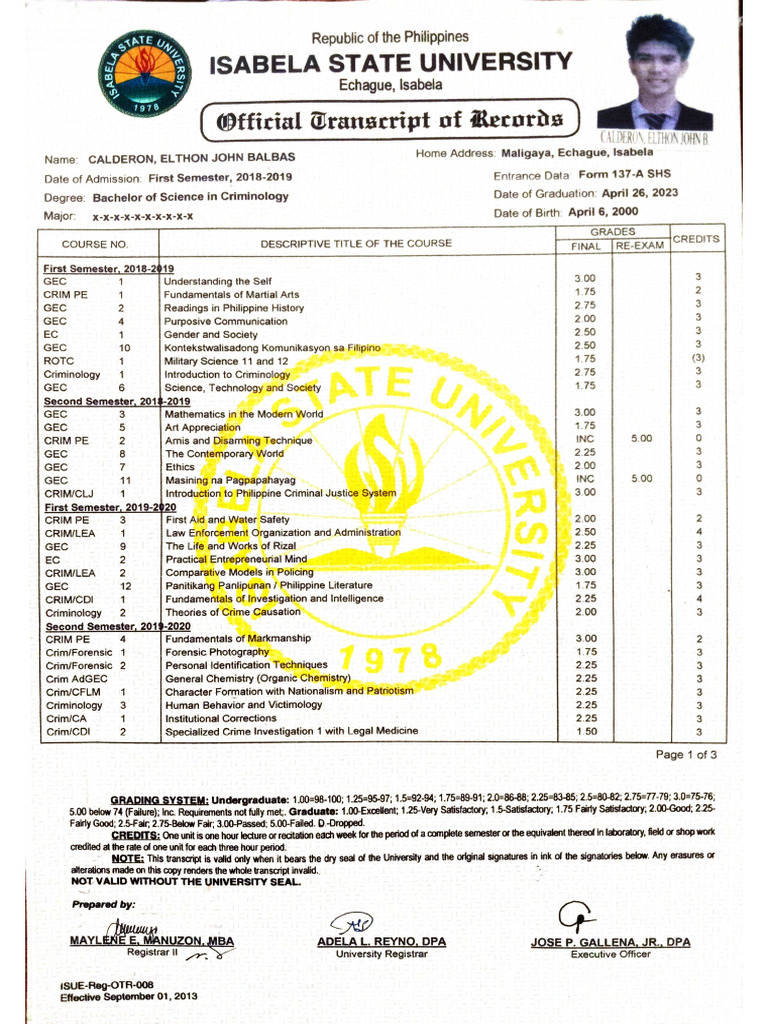 Diploma and Tor For Bfpapplication | PDF