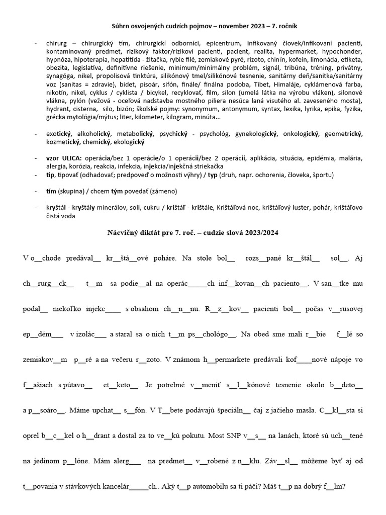 Pravopis Cudzã CH Slov 2 | PDF