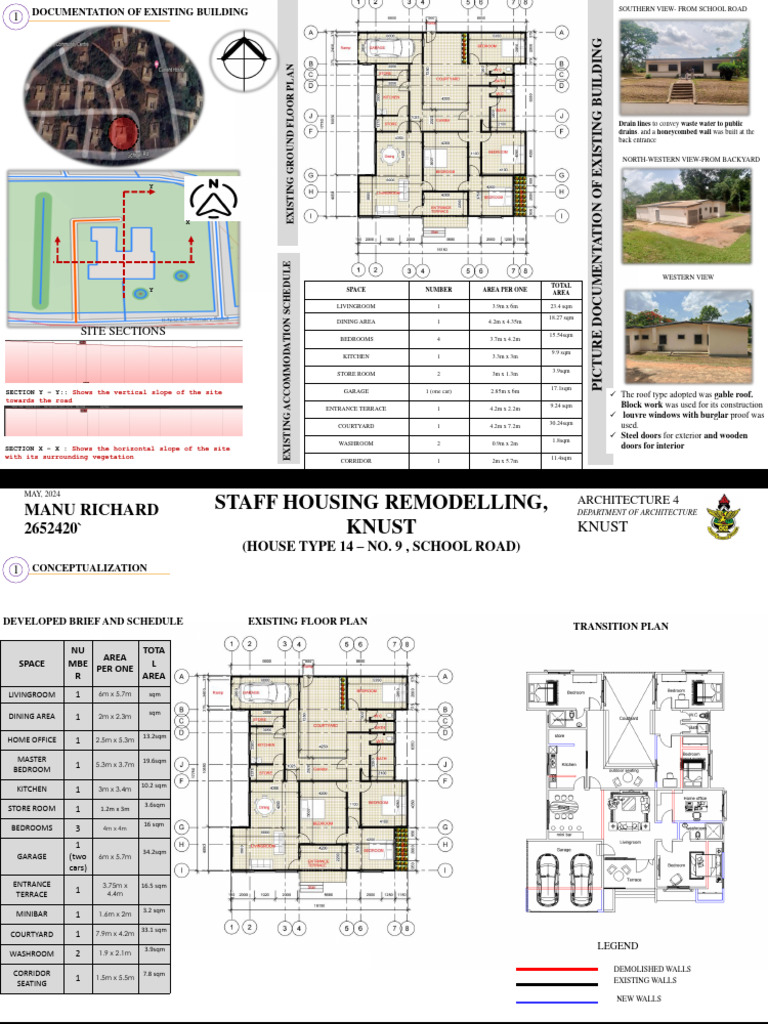 Knust Staff Bungalow Remodelling | PDF | Door | Architectural Design