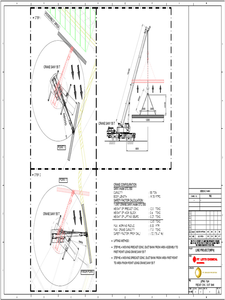 Lifting Plan Precast 12MTR by Mobile Crane | PDF | Crane (Machine ...