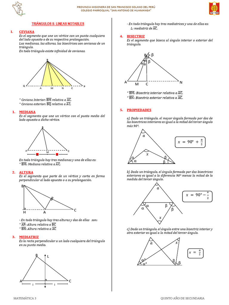 Triángulos Ii | PDF | Triángulo | Geometría euclidiana