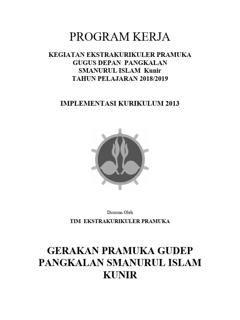 Program Kerja Pramuka Ok | PDF