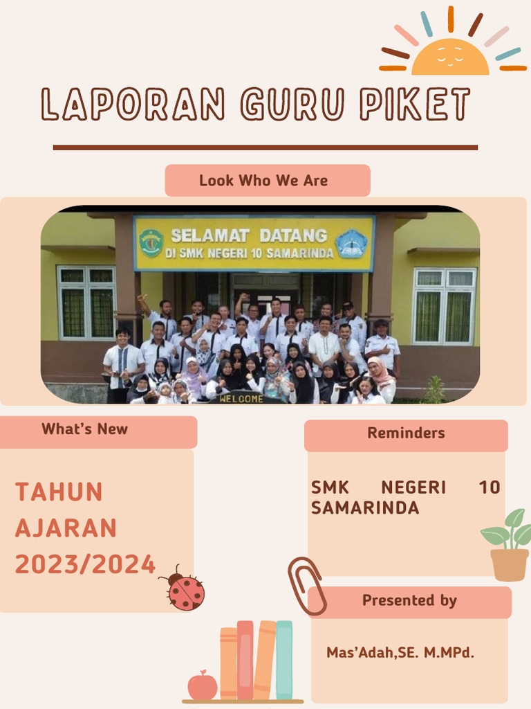 Laporan Piket Guru Mas'Adah Komplit | PDF