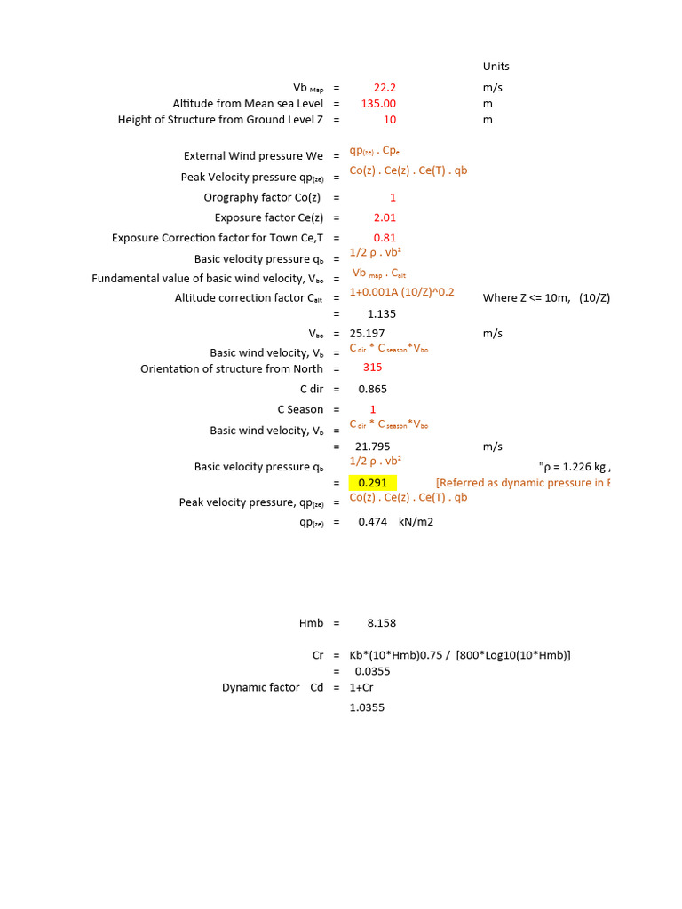 EC2-Wind Calculation R1 | PDF | Chemical Engineering | Mechanical Engineering