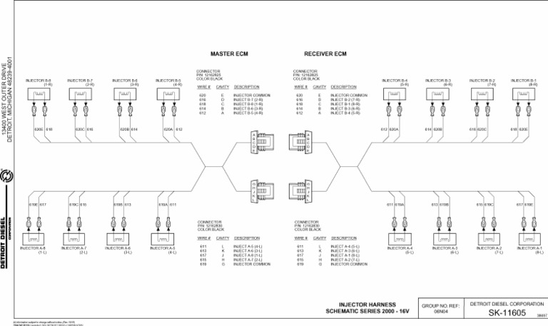 Serie 2000 16V Injector Harness Schematic | PDF