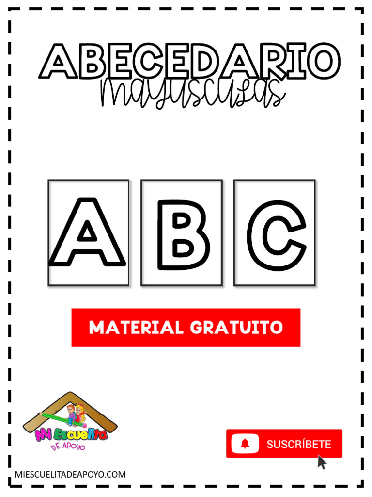 Abecedario para Imprimir y Recortar | PDF | Salud y bienestar