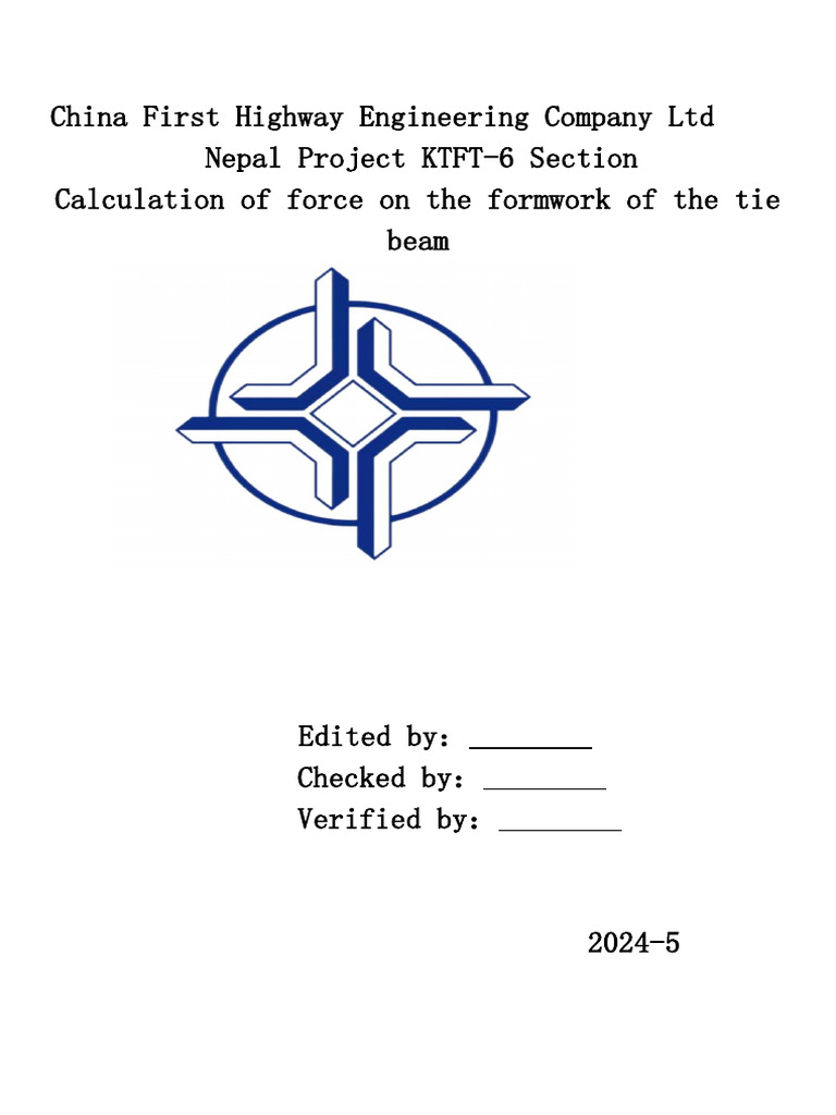 Tie Beam Formwork Calculation Report | PDF | Strength Of Materials ...
