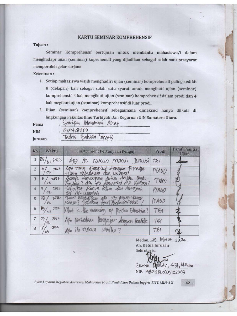 Mengikuti Kompre | PDF