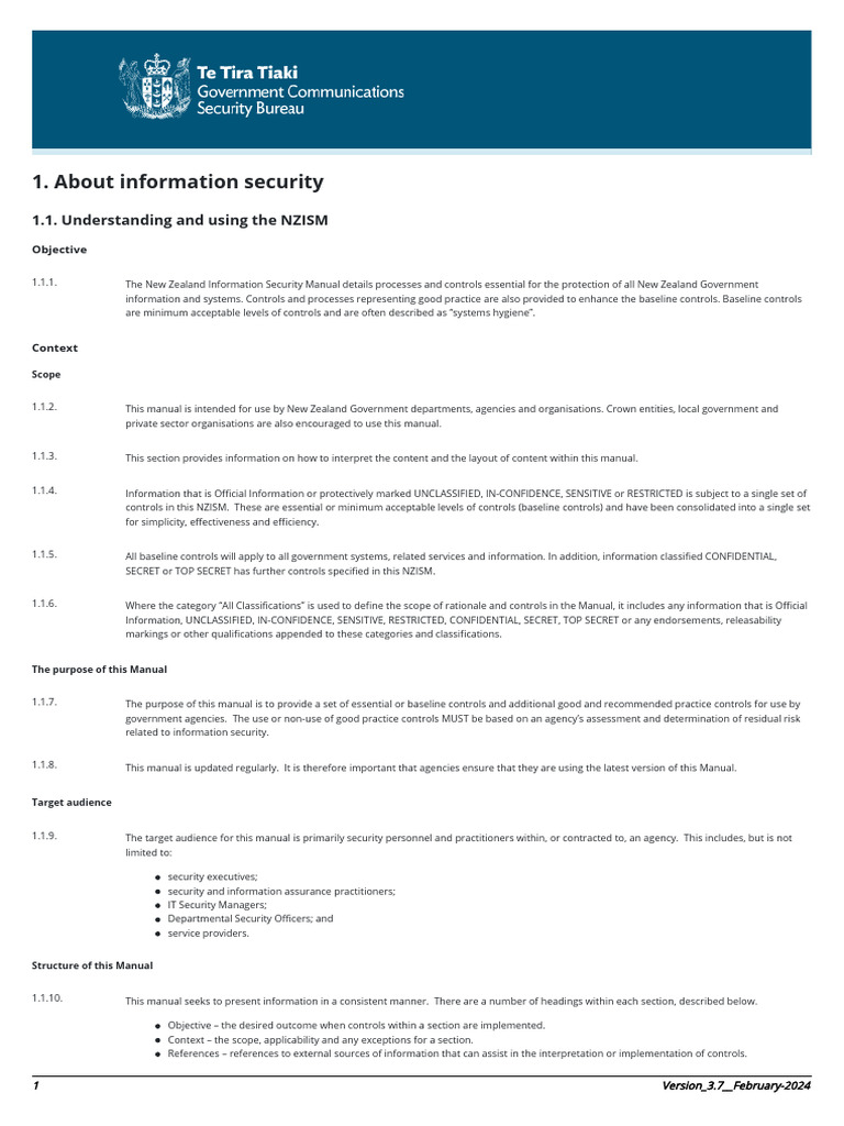 NZISM | PDF | Classified Information | Information Security
