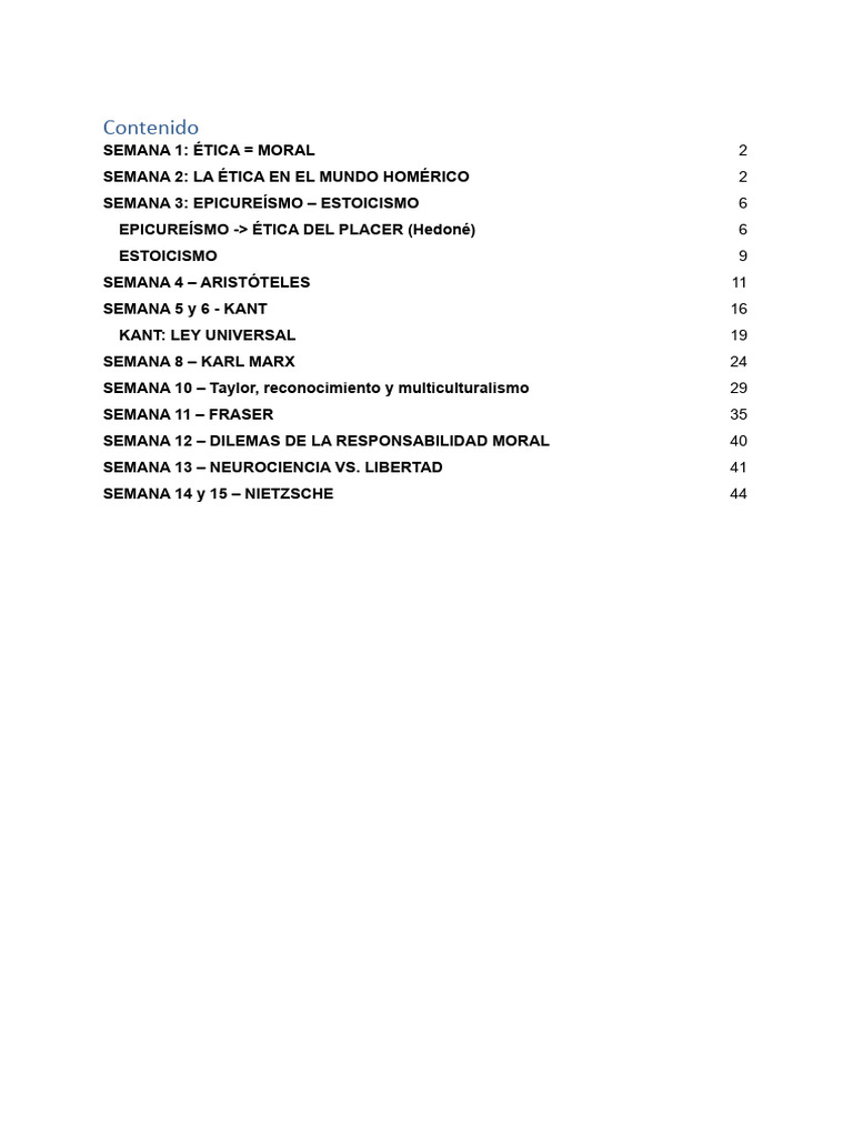 ETICA | PDF | Placer | Moralidad