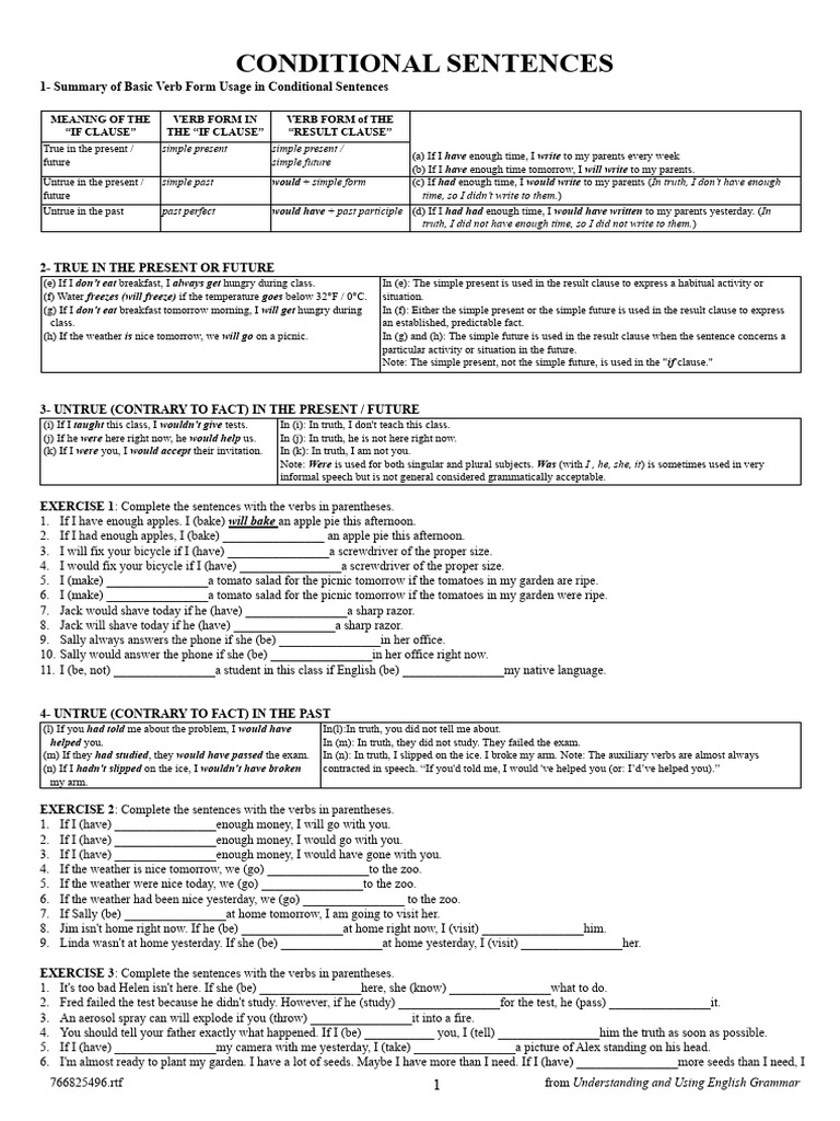 10.0 Conditional Sentences | PDF | Linguistics | Language Mechanics