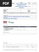 Holiday Test Procedure for Pipelines | PDF | Quality Assurance | Paint
