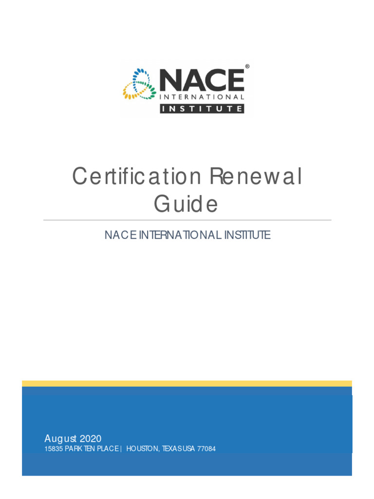 Renewal-Guide | Download Free PDF | Certification