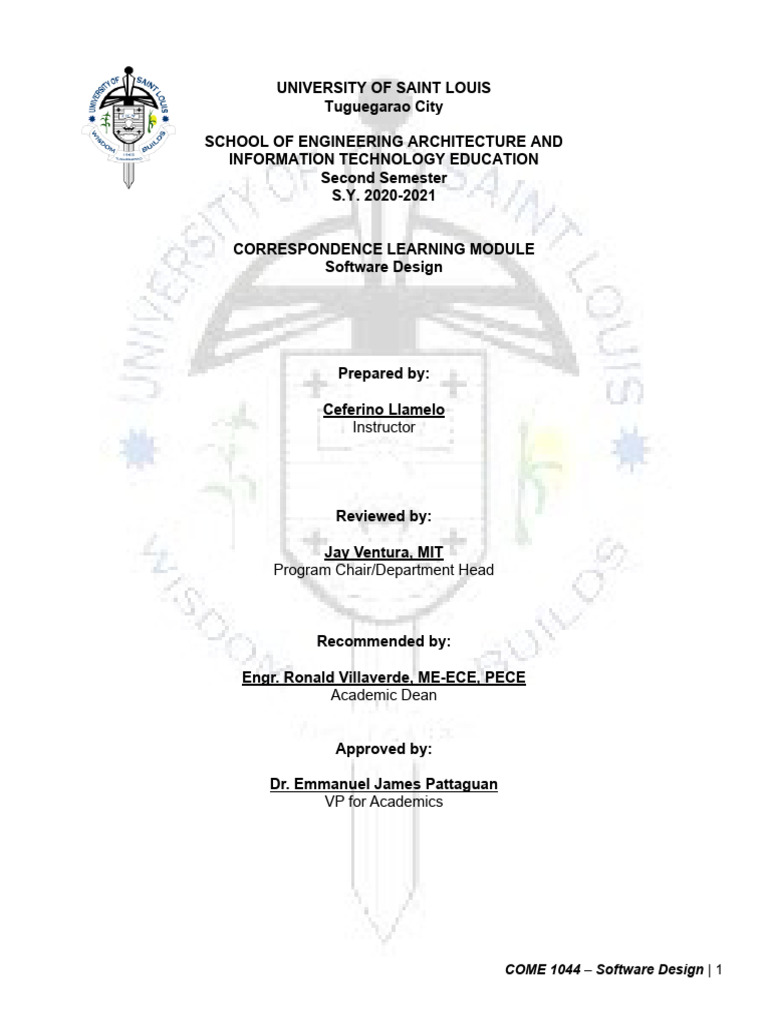 Software Design Learning Module: DBMS | PDF | Databases | Relational Database