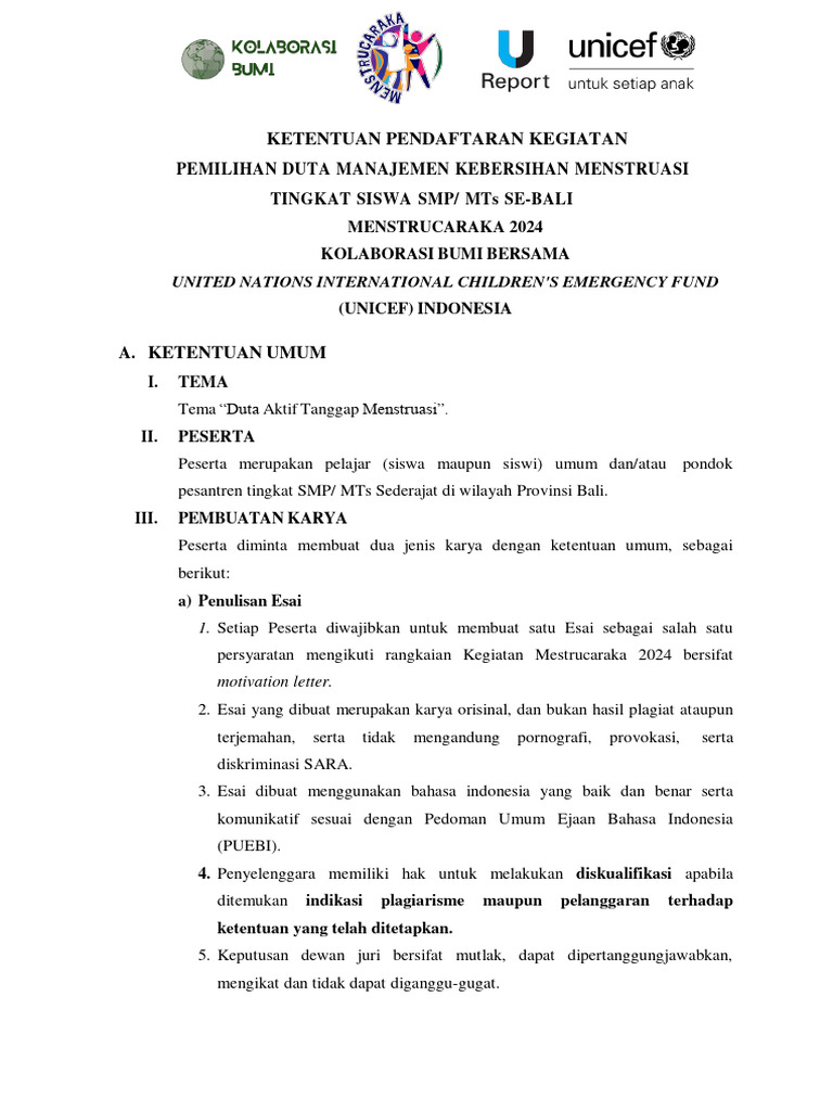 Ketentuan Seleksi Peserta | PDF | Karier & Perkembangan