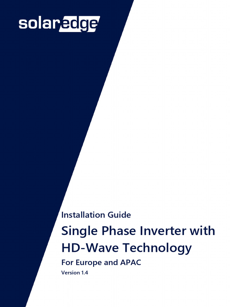 se_hd_wave_inverter_SetApp_installation_guide | PDF | Power Inverter | Electricity