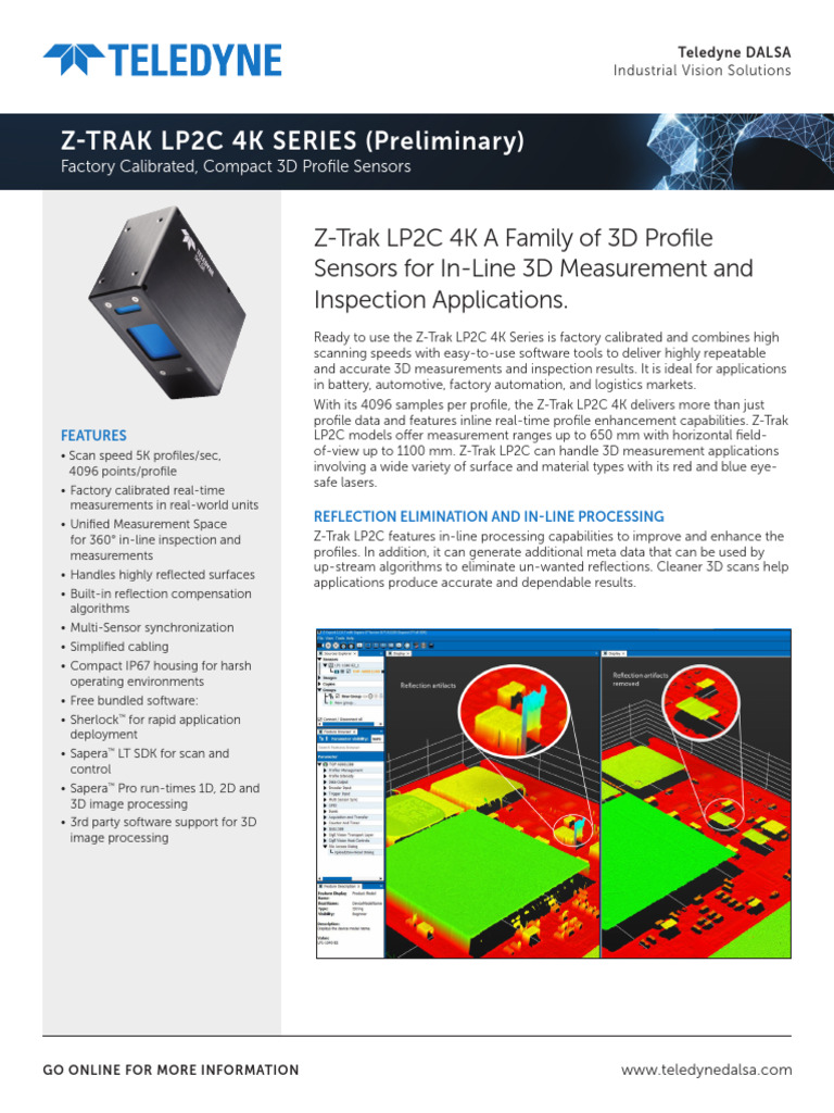 2023+02+09+TD Z-Trak2+LP2C+4K+Series+Datasheet | PDF | 3 D Computer Graphics | Computing