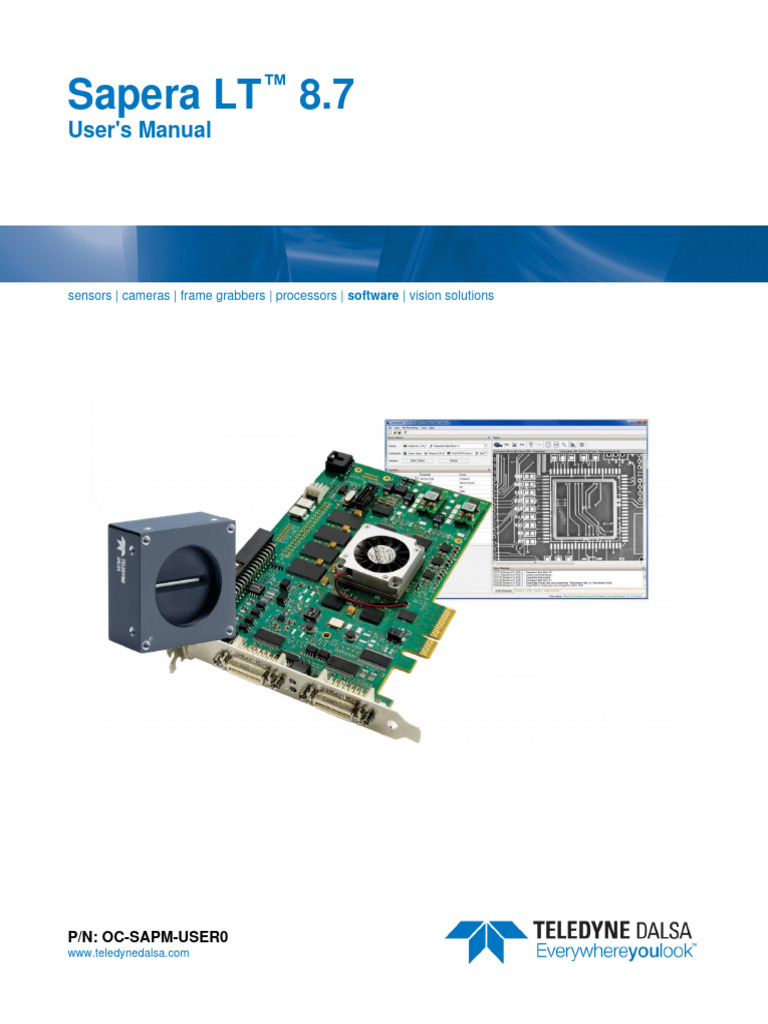 Sapera LT 8.7 User Manual Overview | PDF | Class (Computer Programming ...