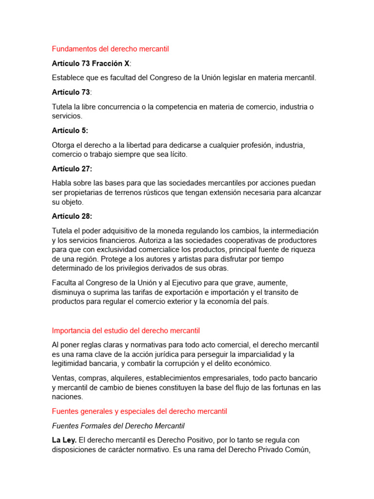 Fundamentos Del Derecho Mercantil | PDF | Comercio | Contabilidad