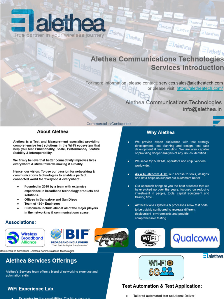 Alethea Services Portfolio | PDF | Wi Fi | Computer Network