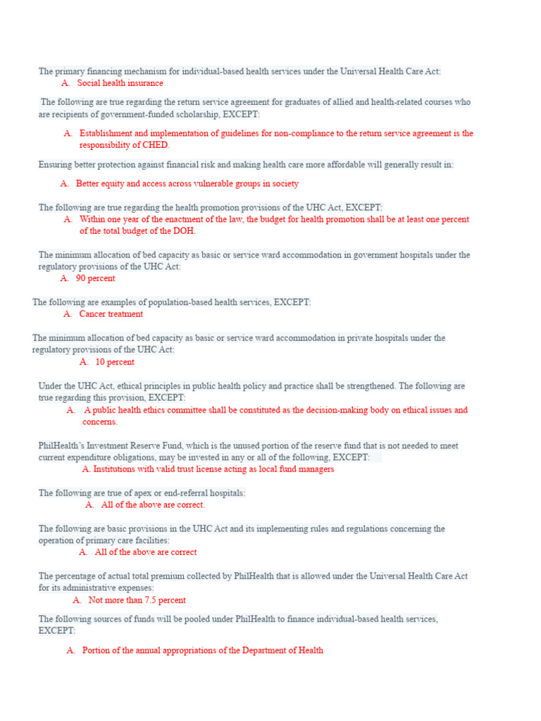 Module 1 UHC 2024 | PDF | Universal Health Care | Health Care