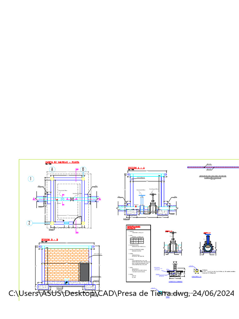 Gate Valve Detail Plan | PDF | Electrodoméstico | Ingeniería mecánica