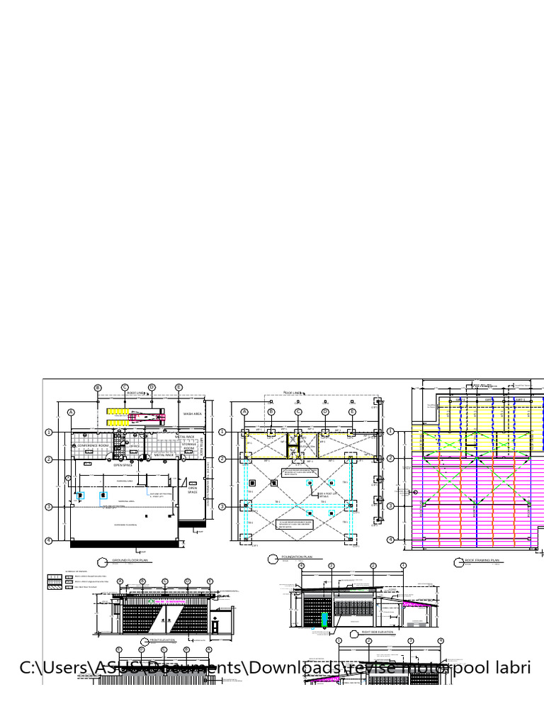 Motorpool Roof Framing Plan Details | PDF | Buildings And Structures ...